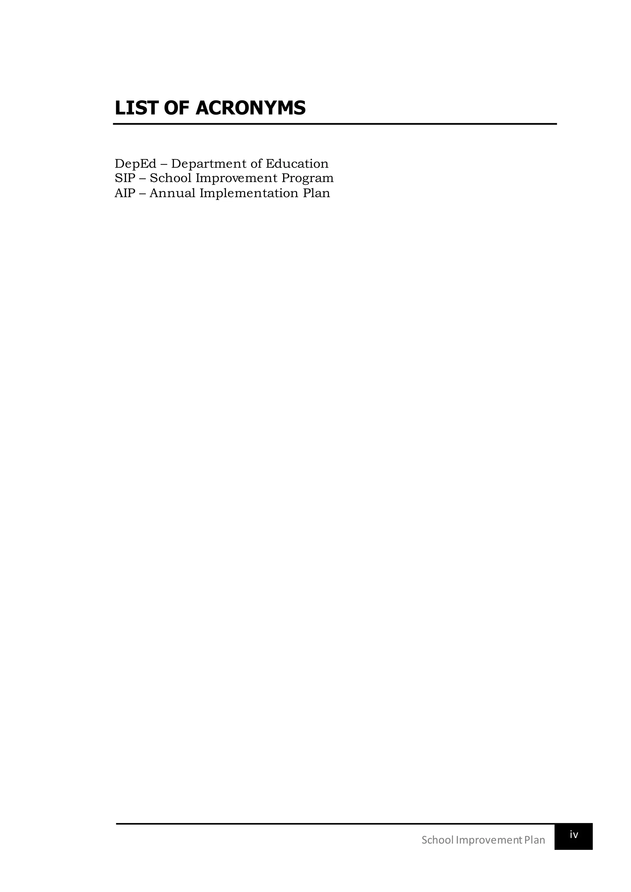 Sip design template | DOCX