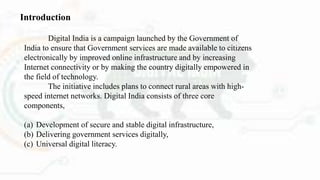 Digital India Awareness Among Rural Public in India | PPTX