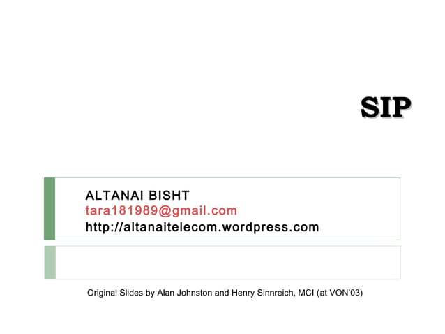 Sip Detailed , Call flows , Architecture descriptions , SIP services , sip security , sip ...