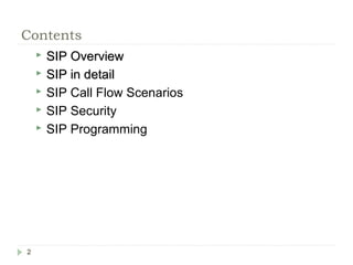 Sip Detailed , Call flows , Architecture descriptions , SIP services ...