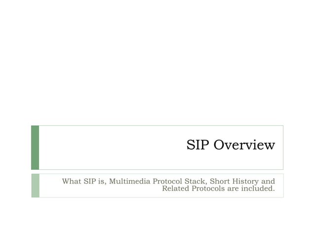 Sip Detailed , Call flows , Architecture descriptions , SIP services , sip security , sip ...