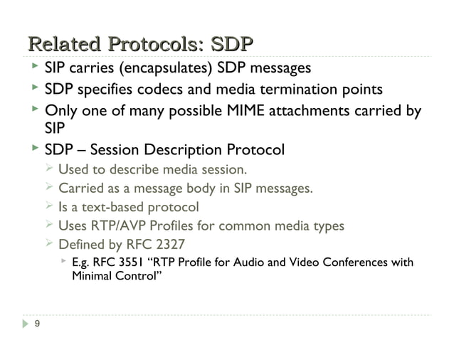 Sip Detailed Call Flows Architecture Descriptions Sip Services Sip Security Sip
