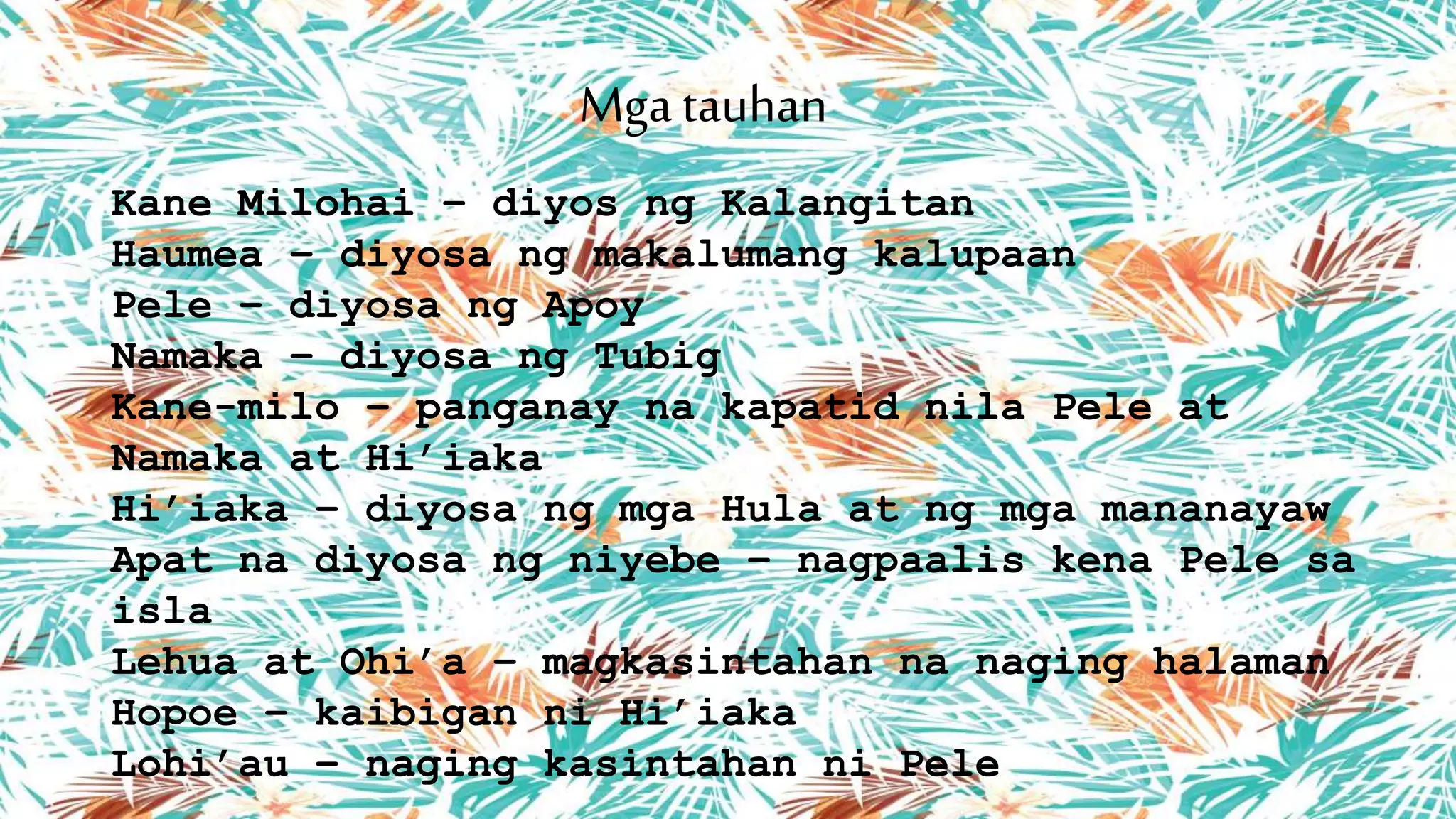 Si Pele, ang diyosa ng apoy at bulkan | PPTX