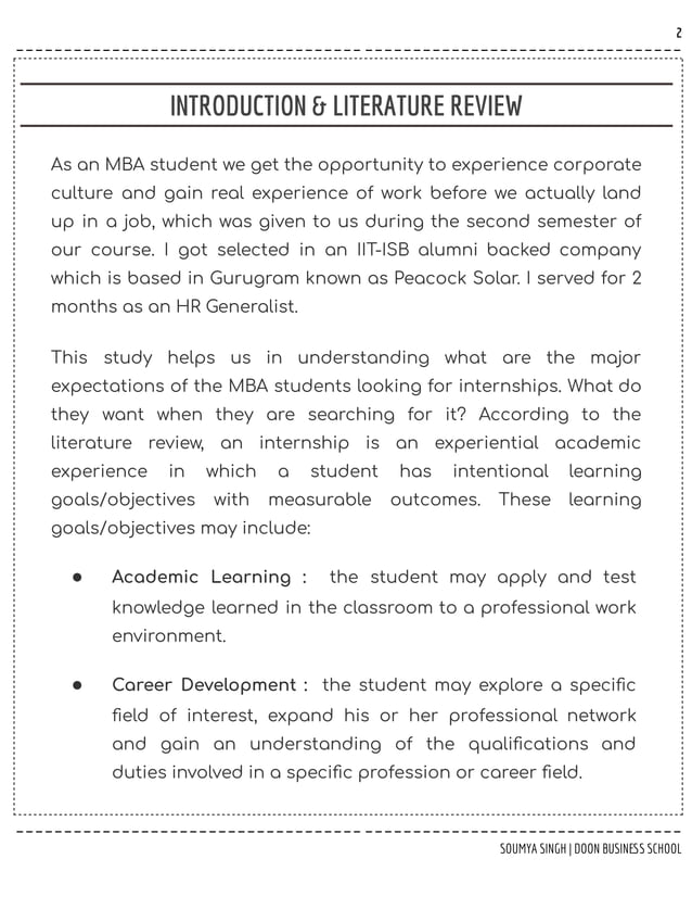 Expectations vs Deliverables of an Intern.pdf | Undergraduate Education ...