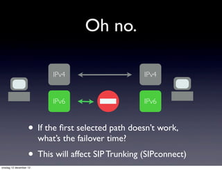 Sipforum SIP & IPv6 discussion slides | PDF | Internet | Computing