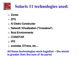 Oracle Solaris 11 platform for ECI Telecom private cloud infrastructure ...