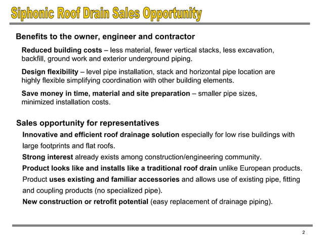Full-Bore Siphonic Roof Drains Overview by Jay R. Smith Mfg. Co. | PPS ...