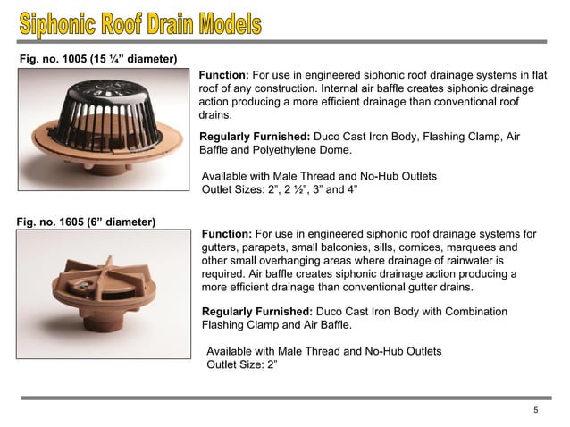 Full-Bore Siphonic Roof Drains Overview by Jay R. Smith Mfg. Co. | PPS ...
