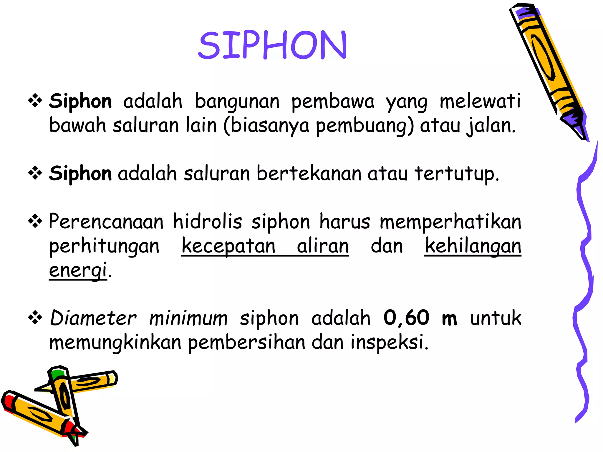 Siphon, Terjunan, Gorong-gorong | PPTX