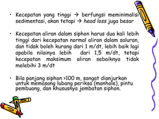 Siphon, Terjunan, Gorong-gorong | PPTX