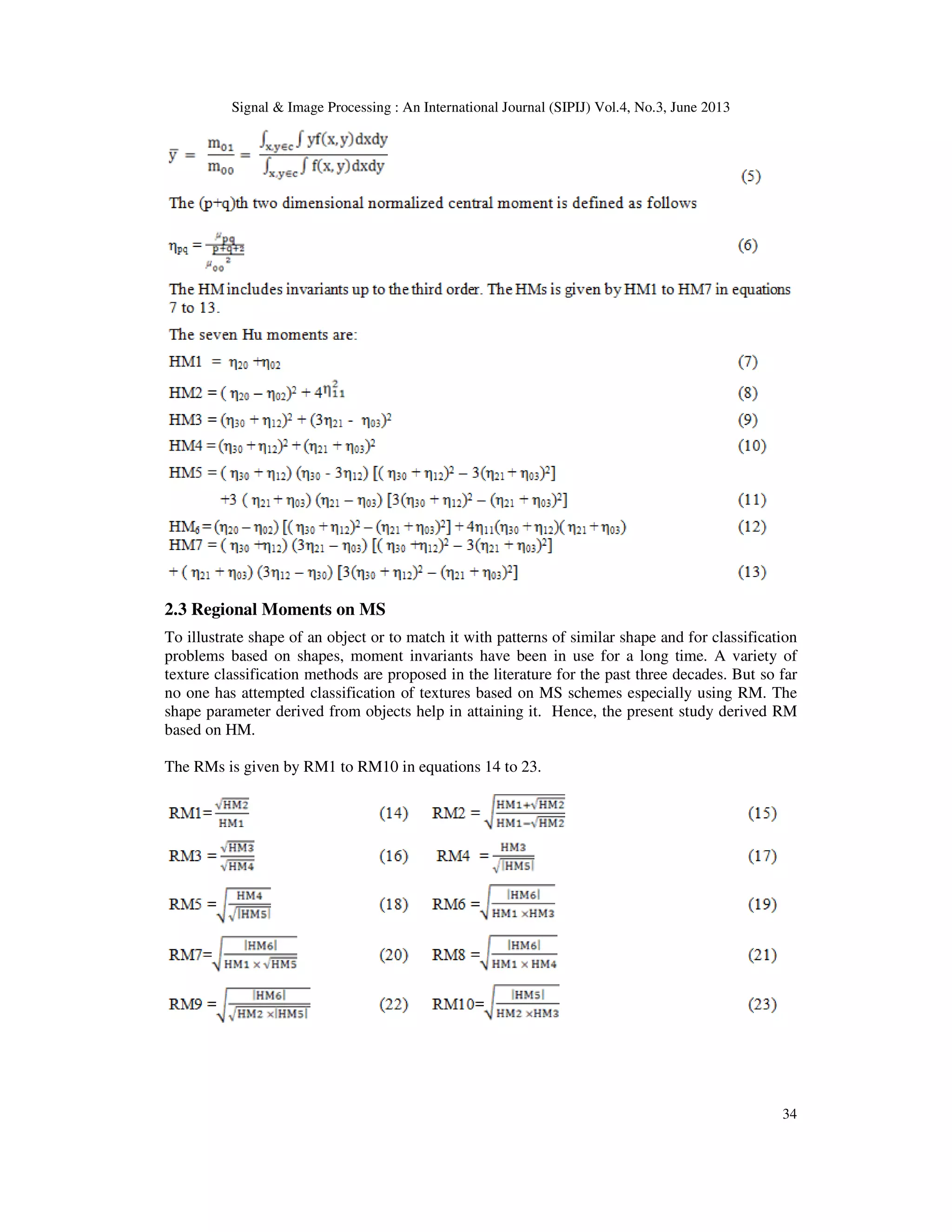 COMPOSITE TEXTURE SHAPE CLASSIFICATION BASED ON MORPHOLOGICAL SKELETON ...