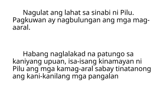 Si Pilu Bibo Halimbawa ng kwentong anekdota | PPTX