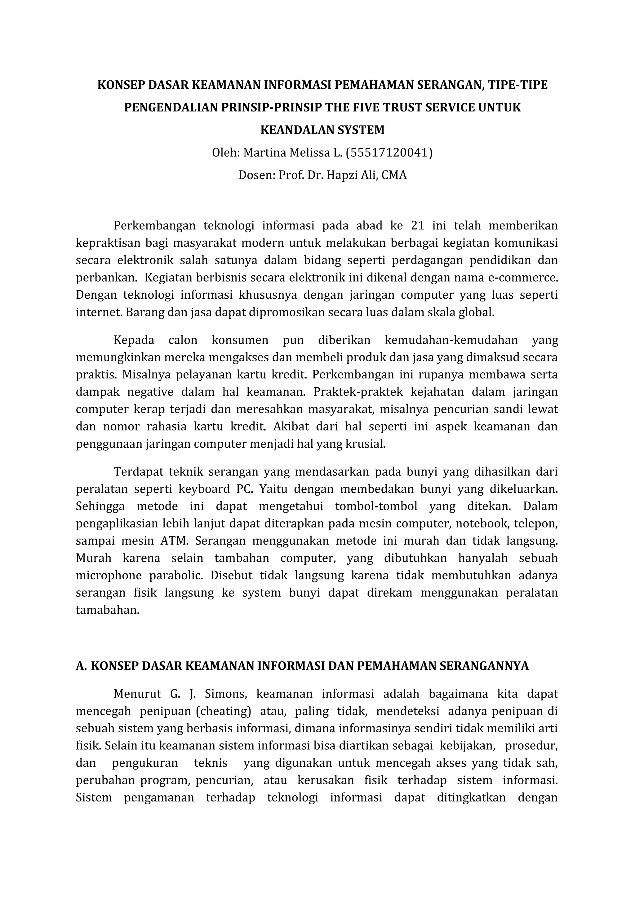 Sipi, martina melissa, prof. hapsi ali, konsep dasar keamanan informasipemahaman serangan, coso ...