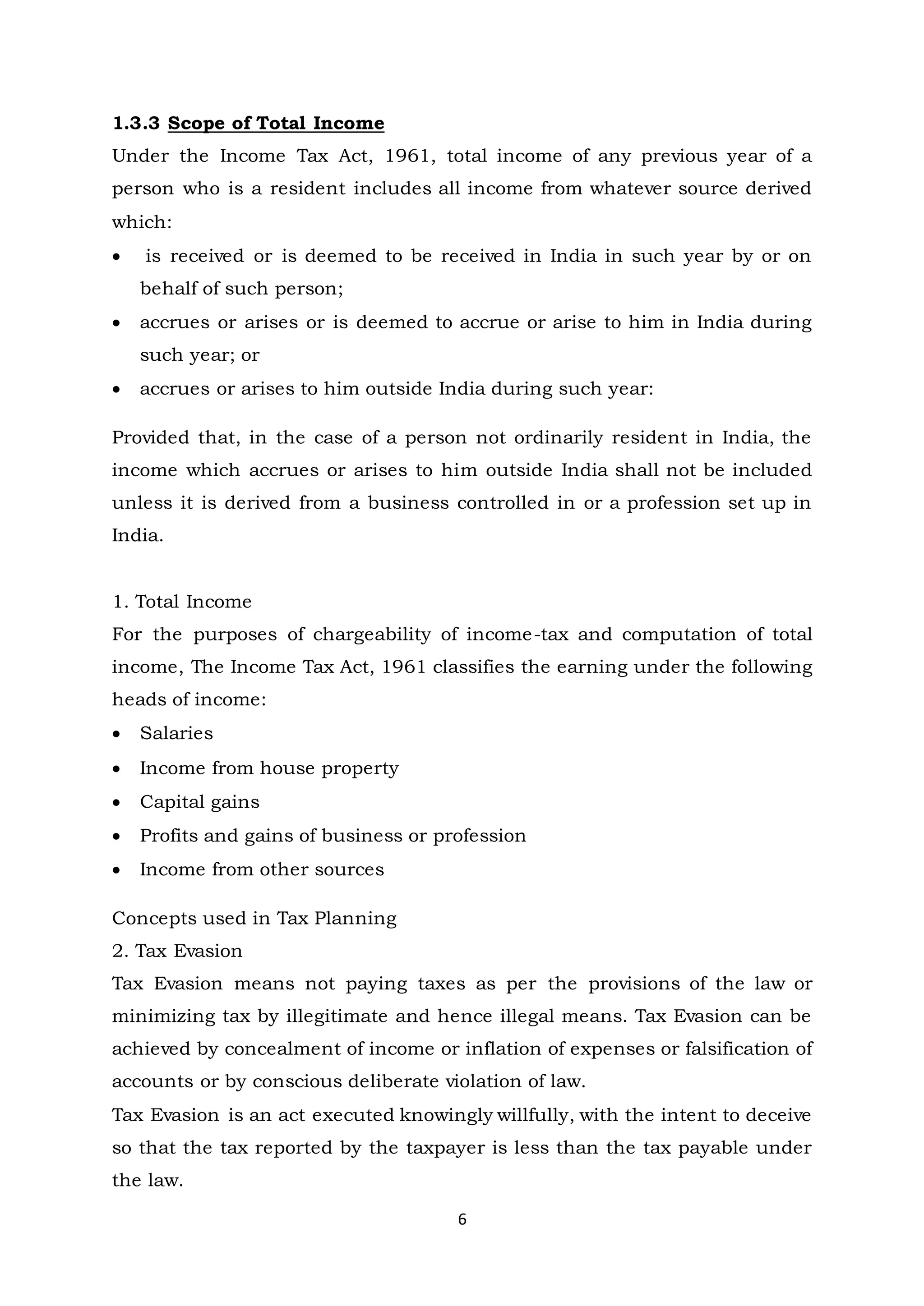income tax planning (University Pune.) by shivaji lande | DOCX