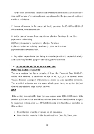 income tax planning (University Pune.) by shivaji lande | DOCX