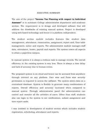 income tax planning (University Pune.) by shivaji lande | DOCX