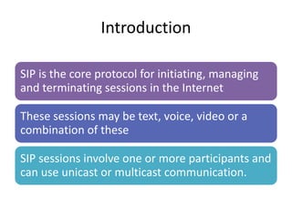 Sip introduction | PPTX