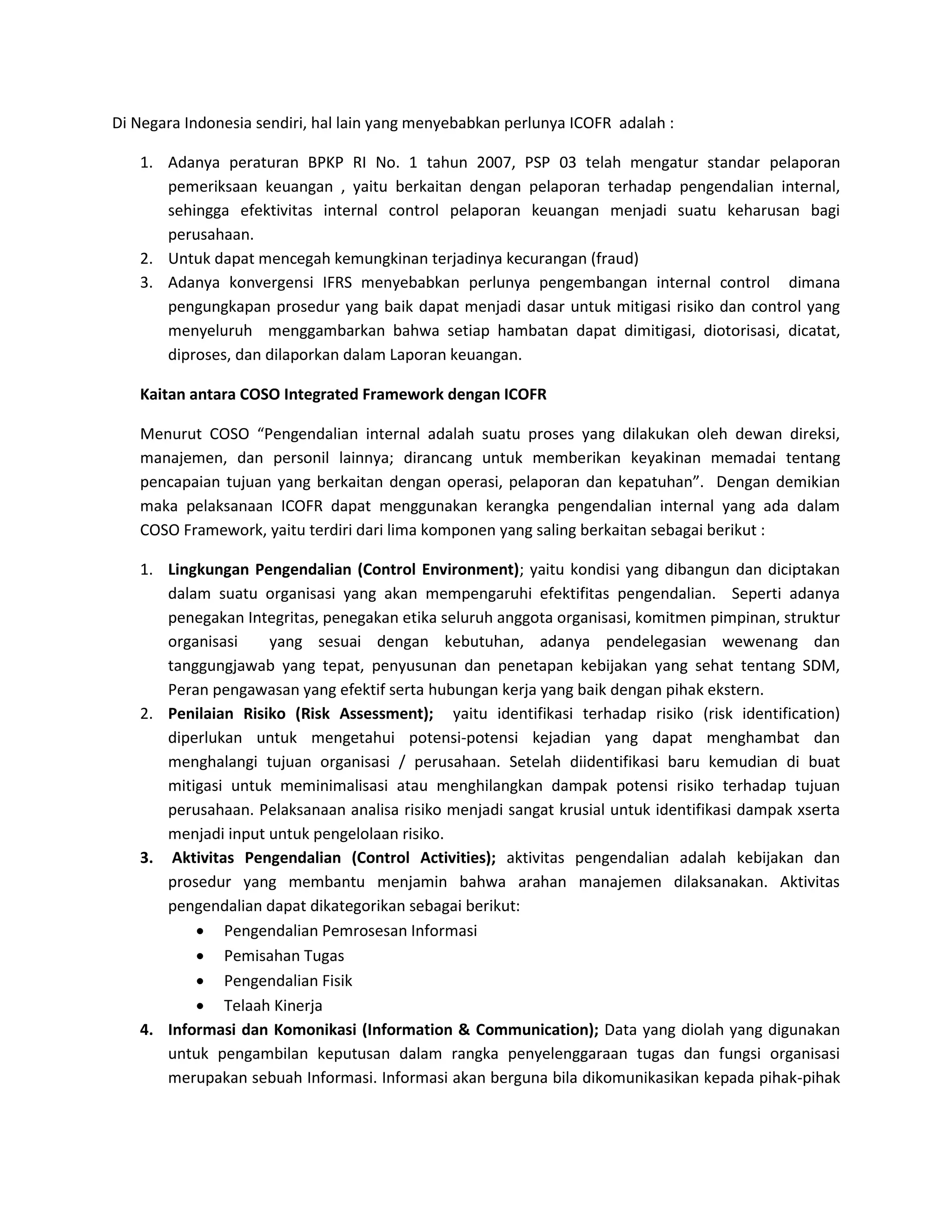 Internal Control Over Financing | PDF