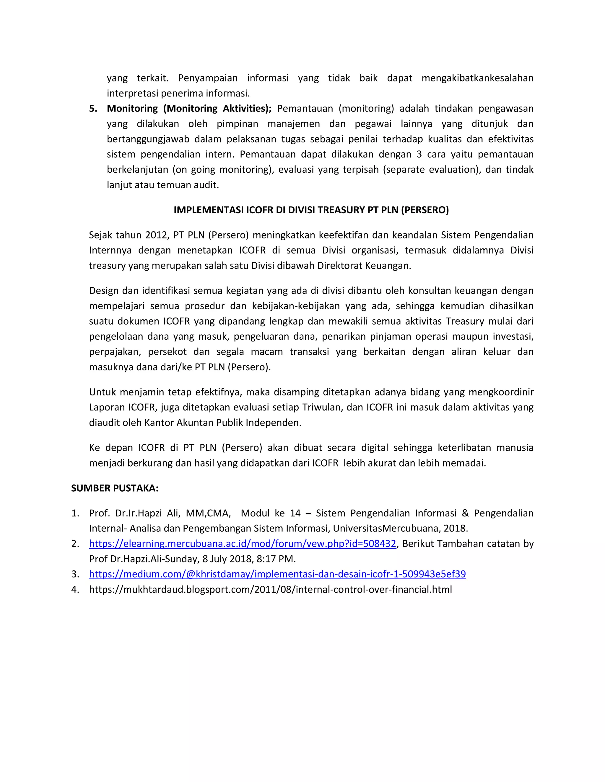 Internal Control Over Financing | PDF