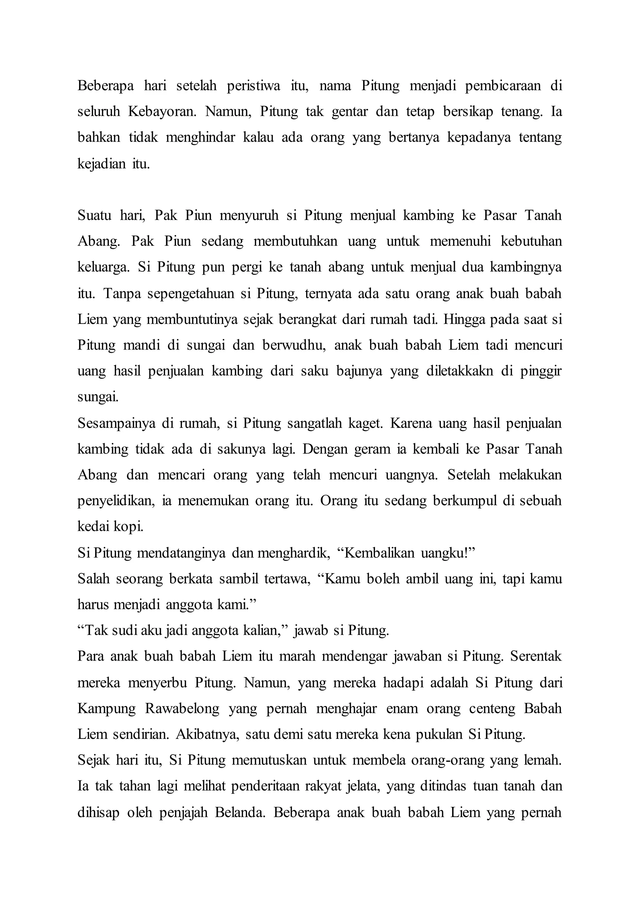 Si pitung dari betawi | DOCX