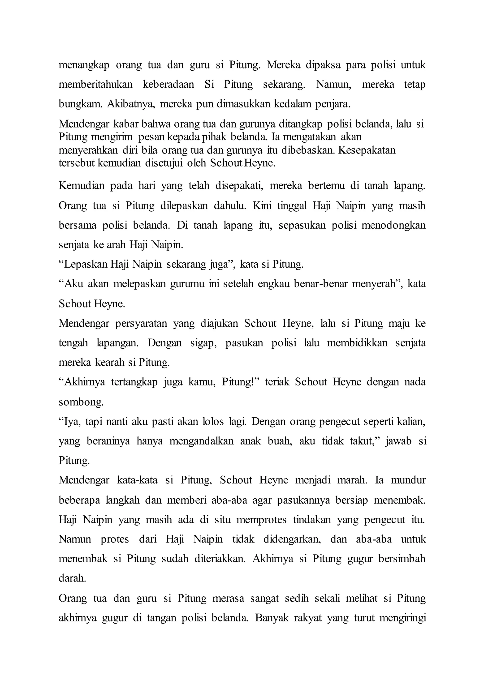 Si pitung dari betawi | DOCX