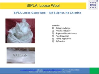 Sipla Glass Wool and Rock Wool - exports to Kuwait, Oman, Iraq, Qatar ...