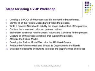 SIPOC Failure Mode Identification Methodology | PPT