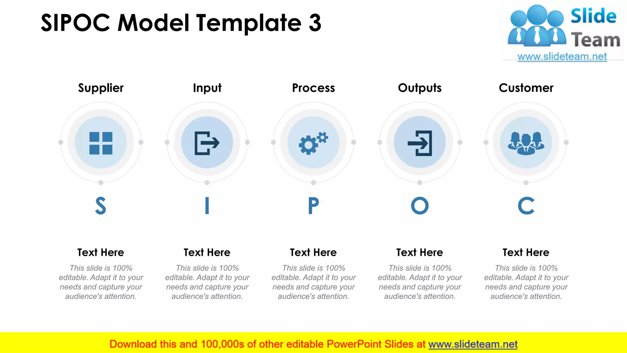 SIPOC Model PowerPoint Presentation Slides | PDF