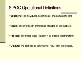 Sipoc | PPT