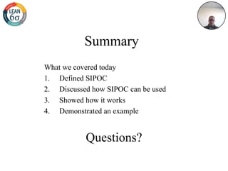 SIPOC_Presentation includin videos and explanations | PPT