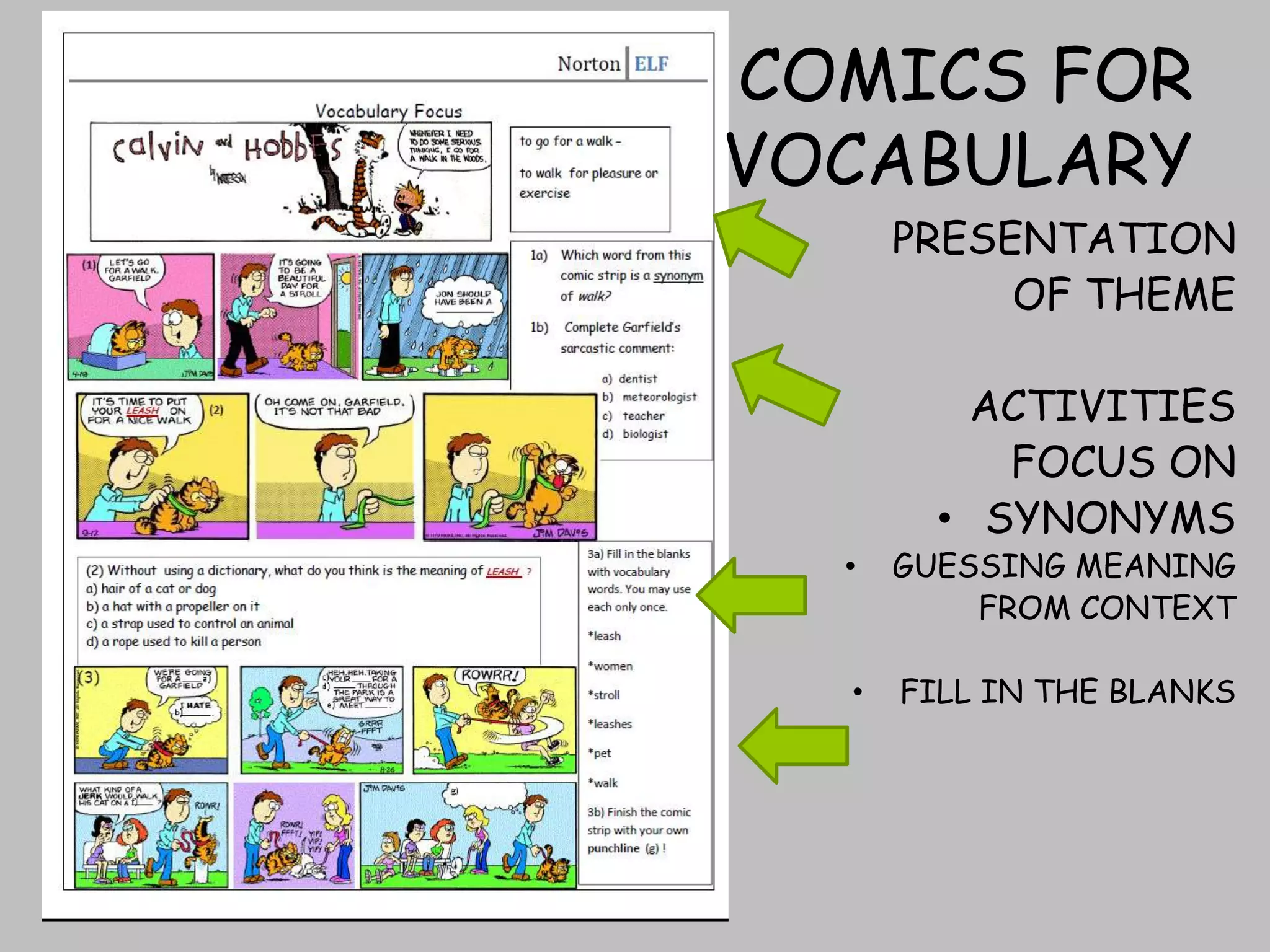 Using Comic Strips in the EFL Classroom | PPT