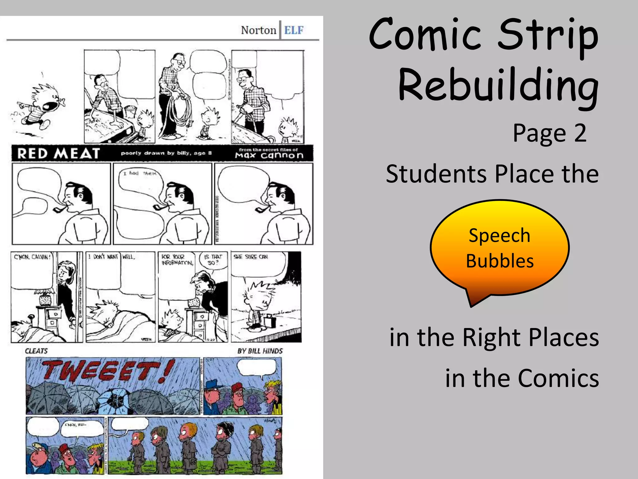 Using Comic Strips in the EFL Classroom | PPTX