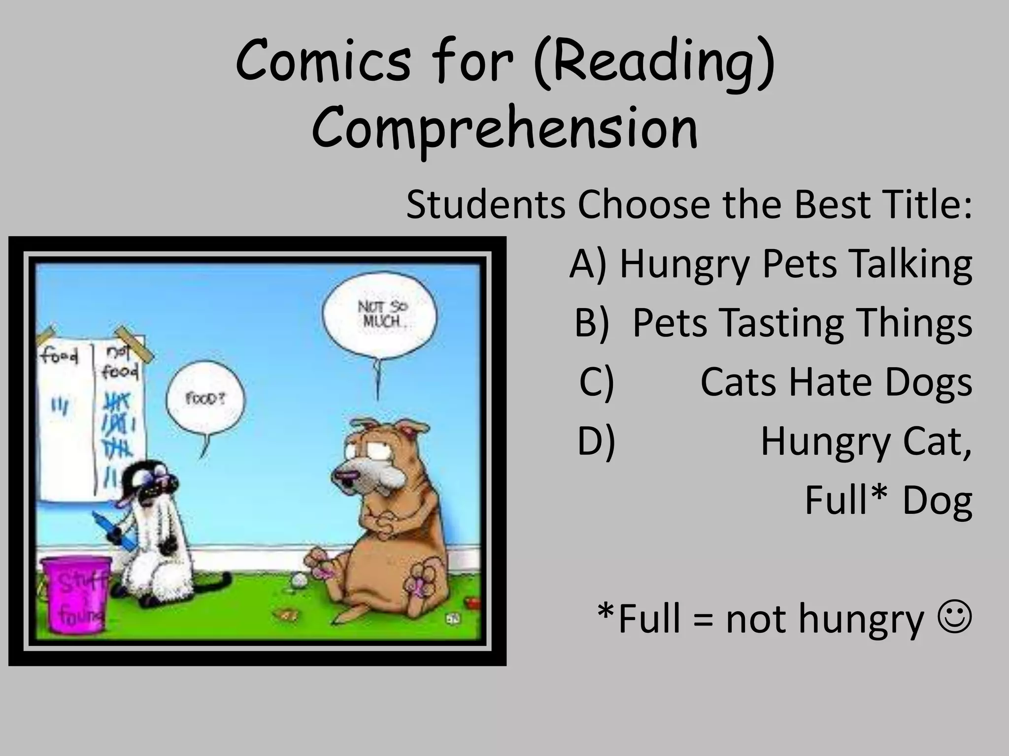 Using Comic Strips in the EFL Classroom | PPTX