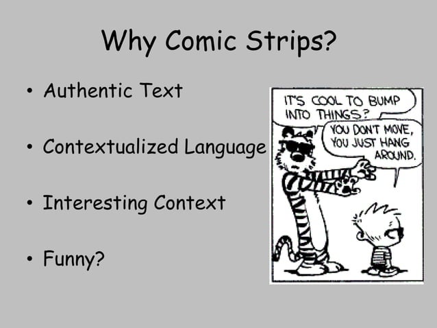 Using Comic Strips in the EFL Classroom | PPT