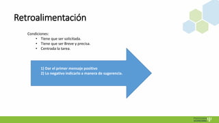 Retroalimentación para la SST 2017 | PPTX