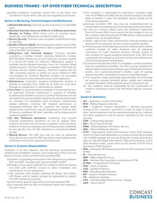 Comcast SIP Technical Description | PDF