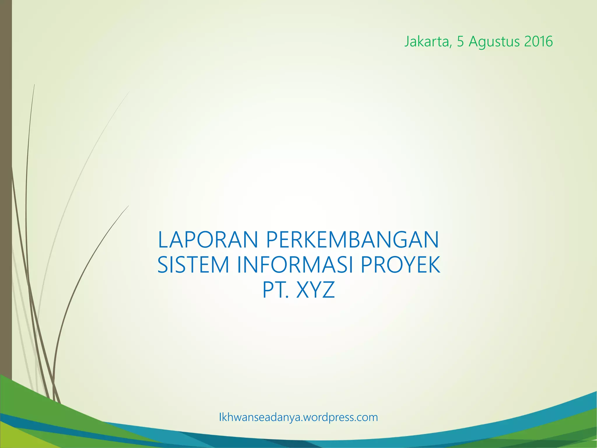 Laporan Perkembangan Proyek | PDF