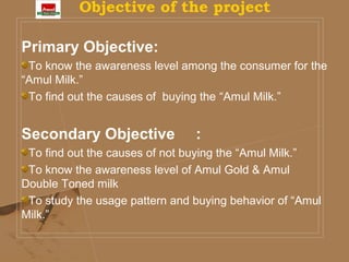 SUMMER INTERNSHIP PROJECT ON AMUL | PPT
