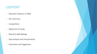 BRAND PENETRAATION OF HCL LEARNING LTD. | PPTX