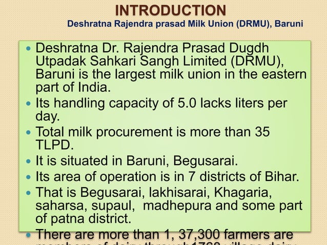 To develop a competitive strategy of Sudha milk for DRMU,Baruni (COMFED) | PPTX