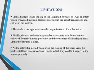 Presentation on summer internship project of bank | PPT