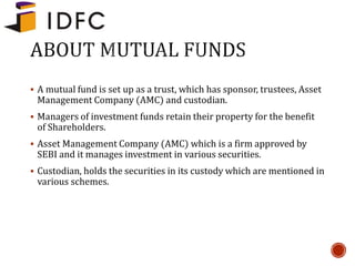 Sip presentation in idfc amc ltd | PPTX