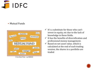 Sip presentation in idfc amc ltd | PPTX