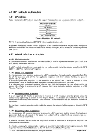 Sip profile v2.0.1 clean | PDF