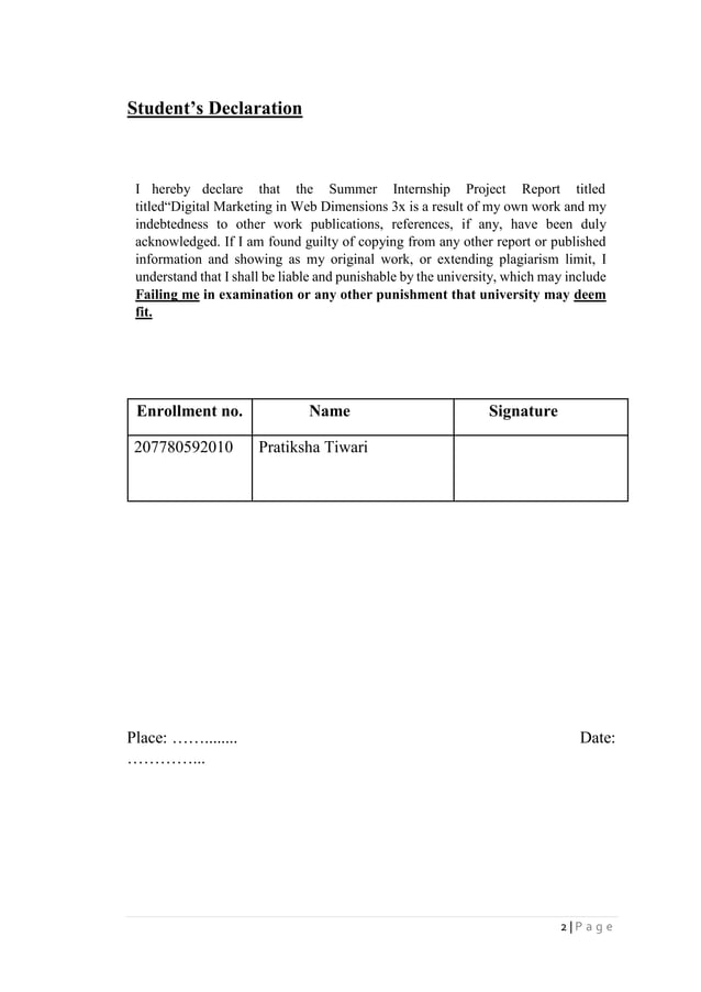 Sip project 2021 pratiksha tiwari(b) | PDF