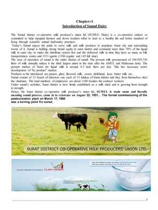 Sip project at (sumul dairy)by Dharti G joshi "Effectiveness of ...