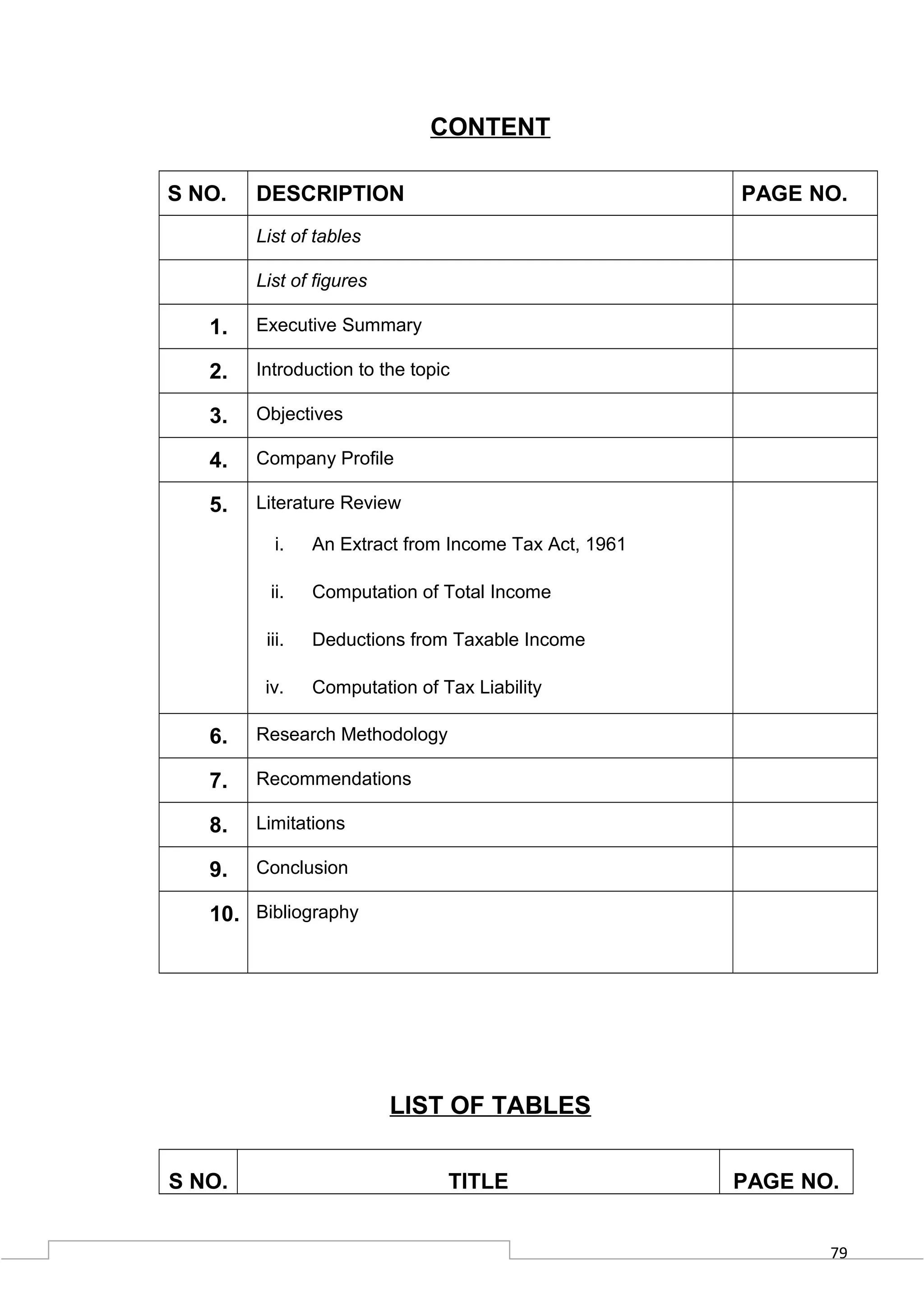 SIP REPORT ON INCOME TAX PLANNING WITH RESPECT TO INDIVIDUAL ASSESSEE | DOC