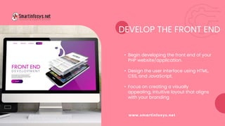 Simple Steps to Design a Custom PHP Website/Application | PPTX | Web ...