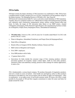 3M india ltd | PDF