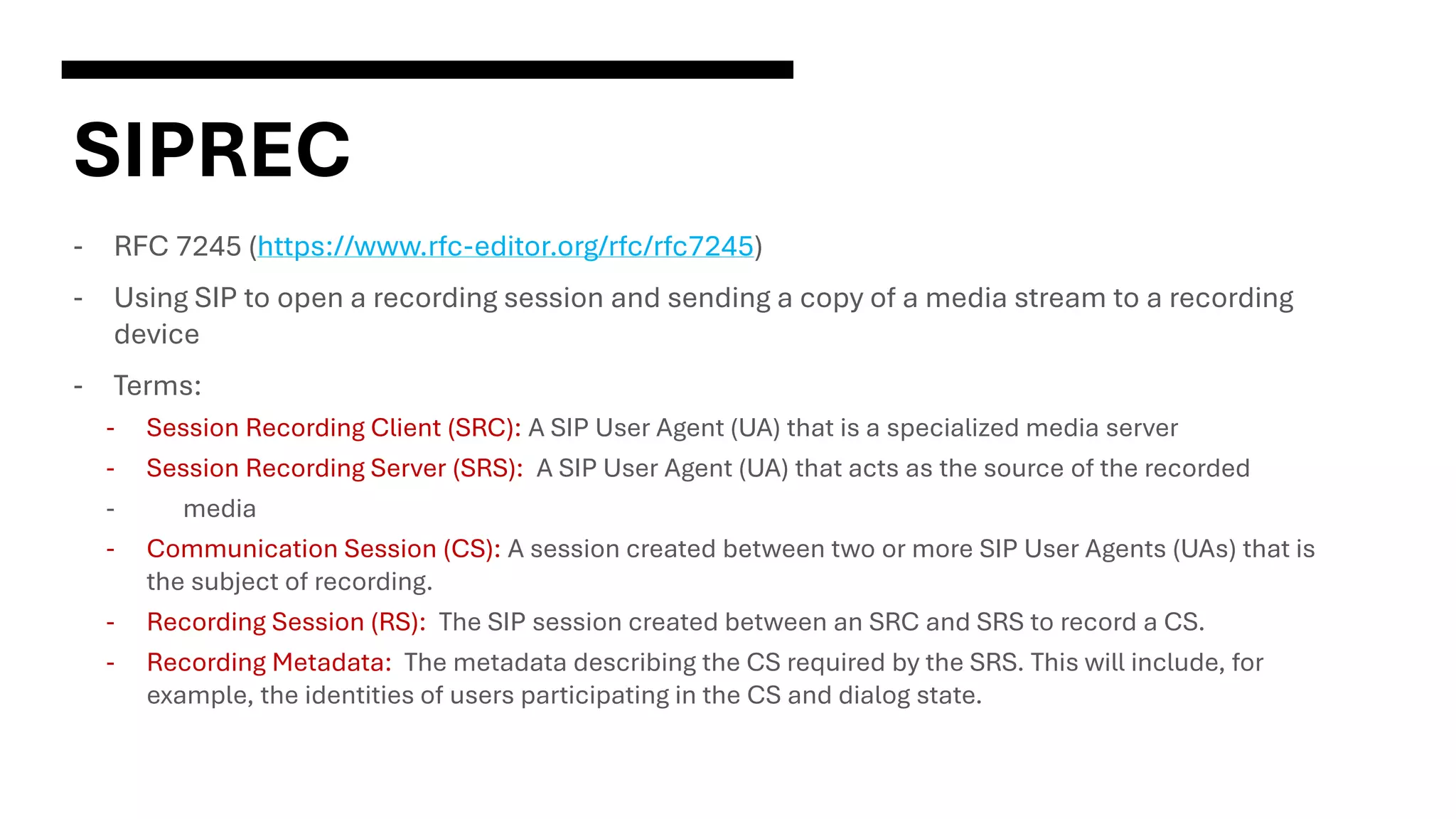 SIPREC RTPEngine Media Forking | PDF